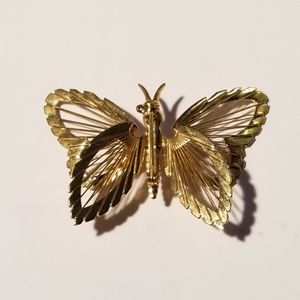 Vintage | Jewelry | Vintage Gold Tone Butterfly Brooch Pin | Poshmark